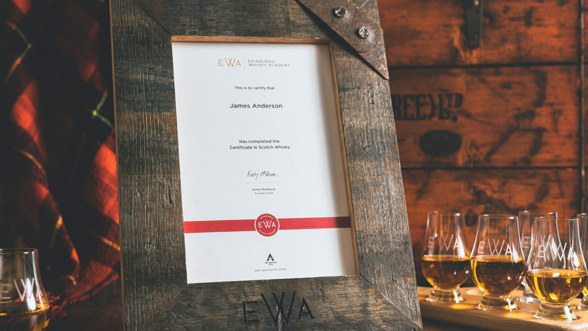 Completion Certificate & Pin Badge (Certificate in Scotch Whisky) – Edinburgh Whisky Academy