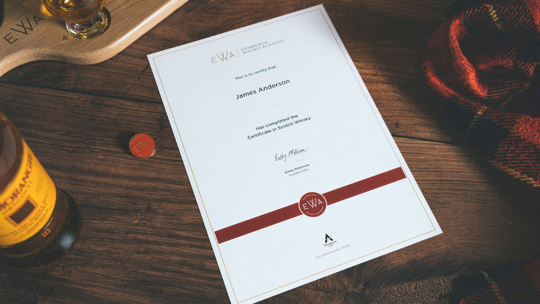 Completion Certificate & Pin Badge (Certificate in Scotch Whisky ...